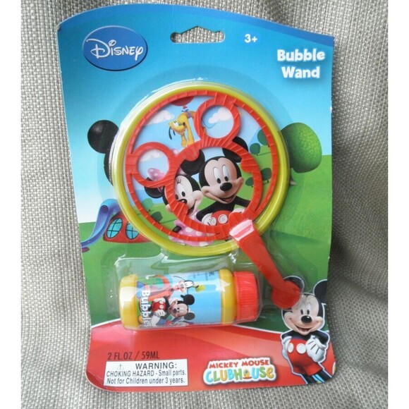 Disney | Toys | New By Disney Mickey Mouse Bubble Wand Toy Ages 3 ...